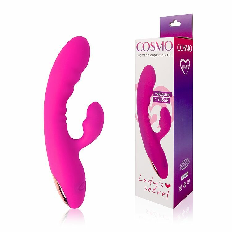 Вибромассажёр 20 режимов вибрации, цвет розовый, L рабочей части 115 мм D 34 мм