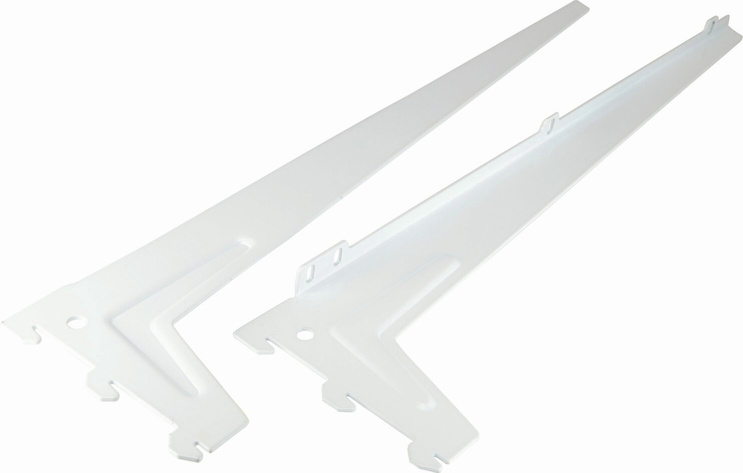 Кронштейн для полки 400855, сталь, белый, 120x480x23 мм, 2 шт