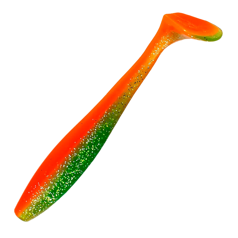 Приманка силиконовая Narval Choppy Tail #023-Carrot - в упаковке 3 шт, размер 5.5" (13.97 см)