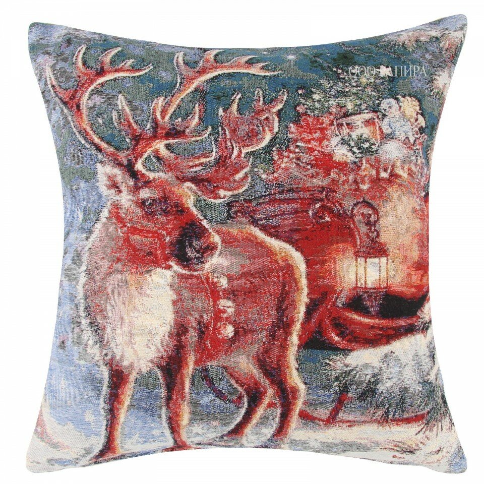 Новогодняя наволочка "Волшебный фонарь" 40х42 см