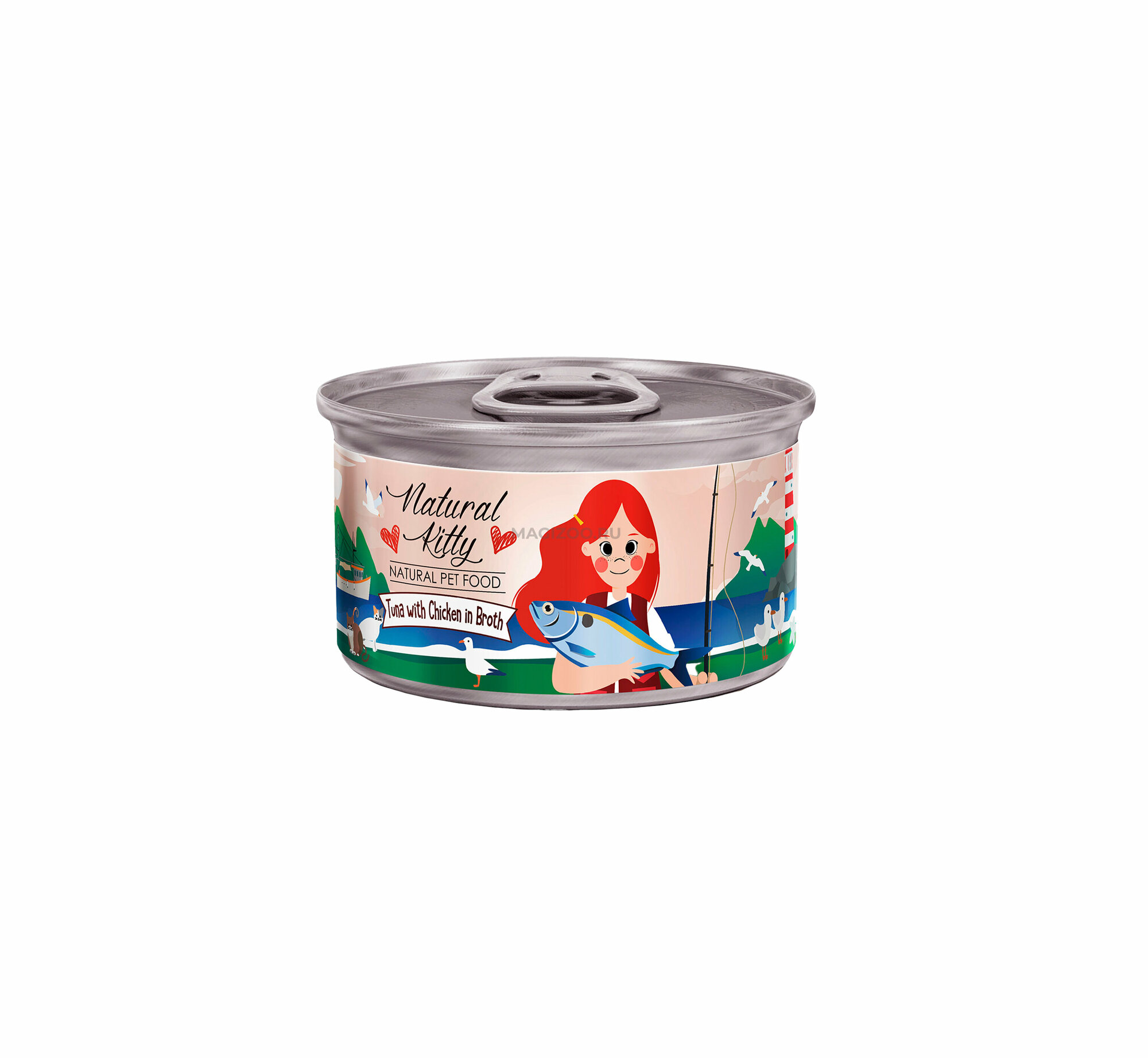 PETTRIC Тунец с курицей в бульоне. 80 г.