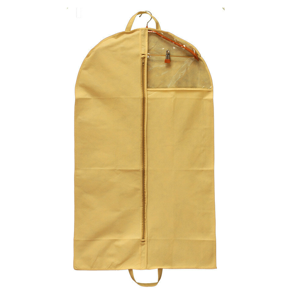 Чехол для одежды плоский 100х60 см, с ручками, окошком и молнией Магия Гуталина. (Бежевый)