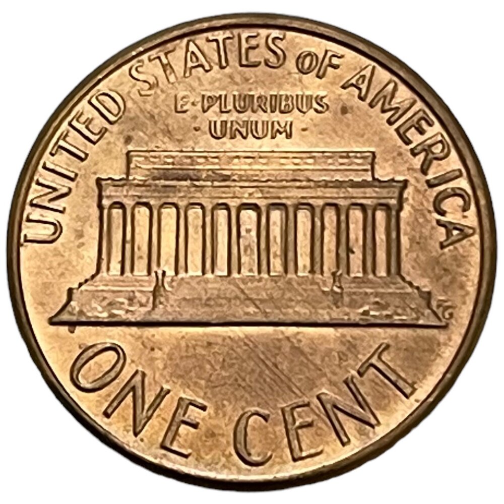 США 1 цент 1976 г. (Memorial Cent, Линкольн)