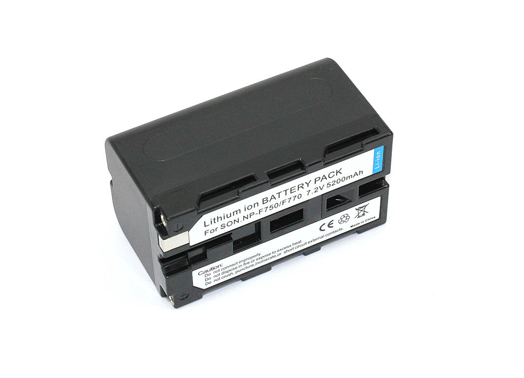 Аккумулятор усиленный для видеокамеры Sony NP-F750, NP-F770 (4400mAh, 7.2V)