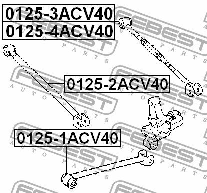 Тяга задн. продольн. TOYOTA CAMRY ACV40/GSV40 2006, 01251ACV40 FEBEST 0125-1ACV40