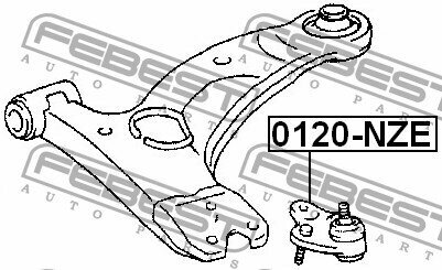 Опора шаров. TOYOTA COROLLA AE110/EE110/CE110 199, 0120NZE FEBEST 0120-NZE