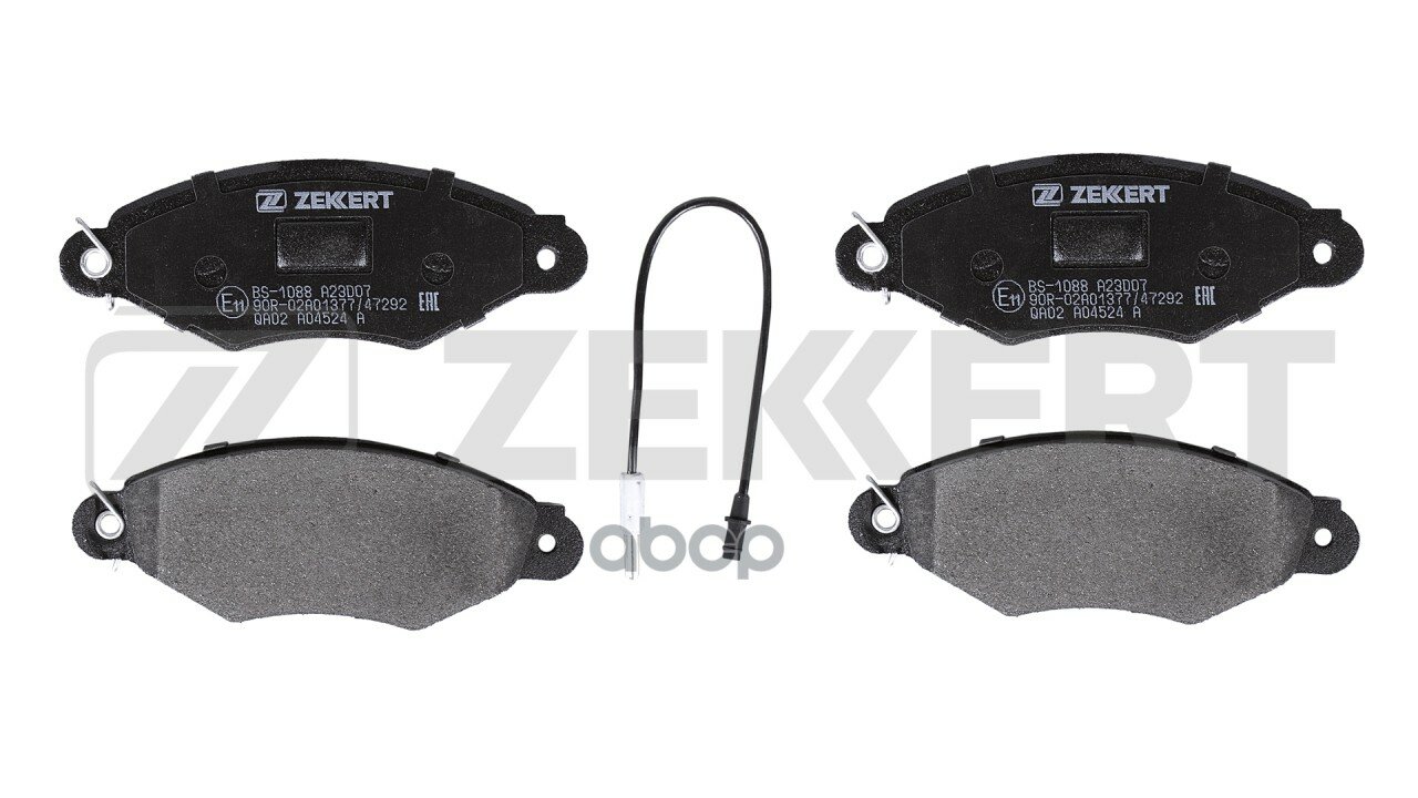 Колодки Тормозные Передние С Датчиком Renault Kangoo 97- Nissan Kubistar (X76) 03- Zekkert арт. bs-1088