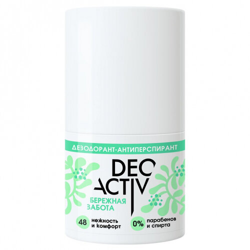Дезодорант-антиперспирант Deo Activ Бережная забота, 50 мл