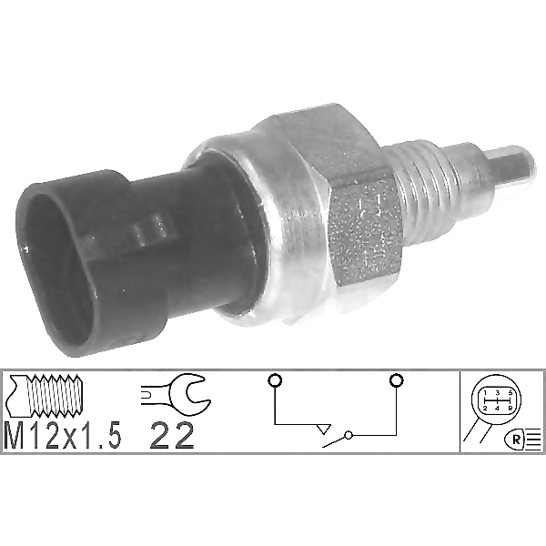 ERA 330799 (1239109 / 1239125 / 12846100) датчик заднего хода chevrolet: aveo, captiva, cruze, orlando opel: antara, Astra (Астра),