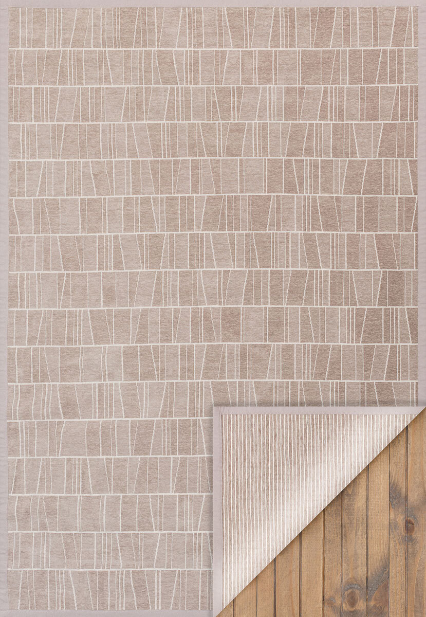 Ковер безворсовый хлопковый 160*230 см Smart Weave Kursi-Beige