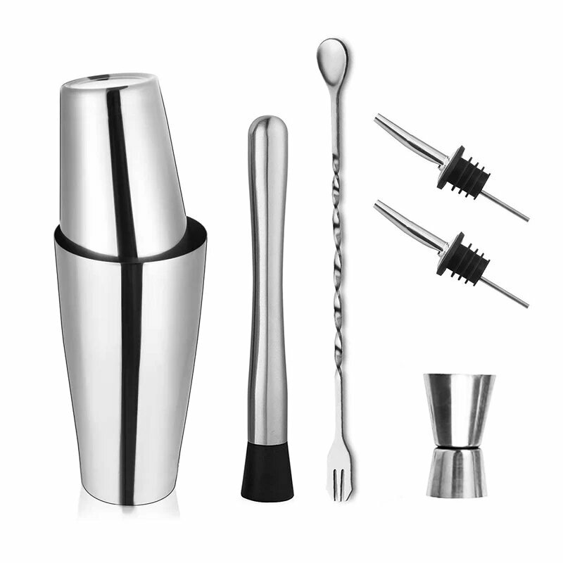 Набор для бара Boston из нержавеющей стали 6PCS 600-750ml
