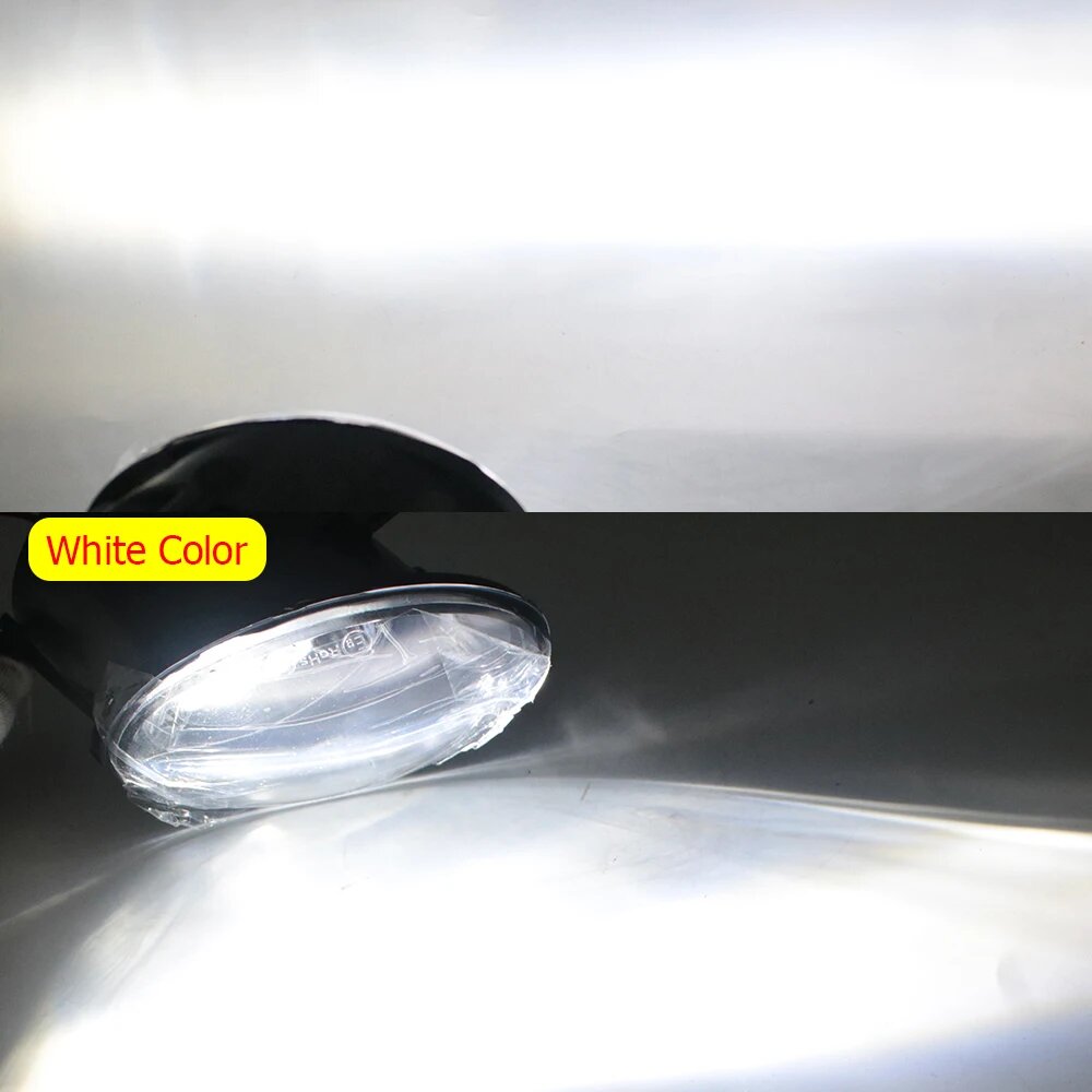 Светодиодные фары для Volkswagen Tiguan 5N 1 Facelift 2011-2016 2 штуки автомобильные светодиодсветодиодный Противотуманные фары в сборе с линзой DRL дневные ходовые огни white fog lights