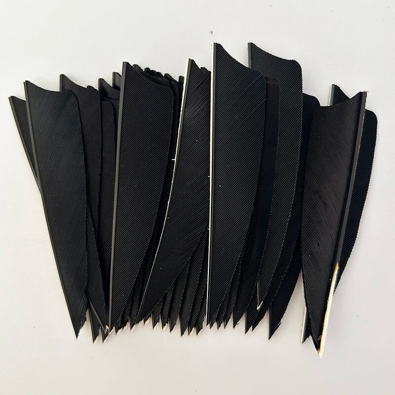 Правые перья для стрел 3 дюйма 50 шт Черный, Black