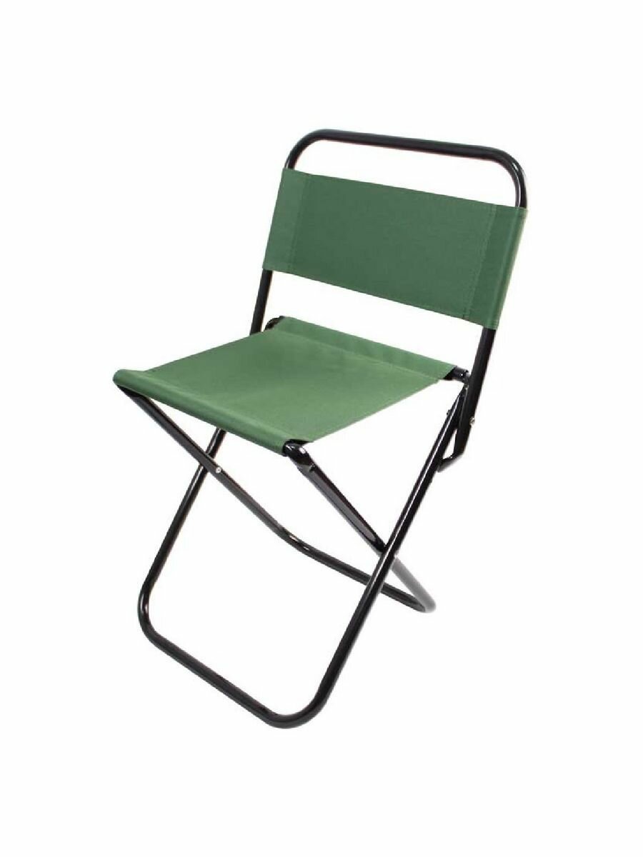 Стул походный складной со спинкой dw-1004c, зеленый "Ecos"