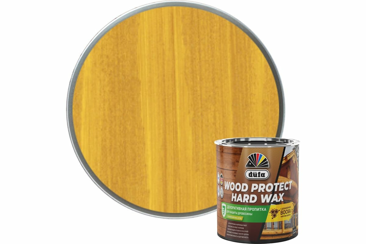 Dufa Пропитка WOOD PROTECT HARD WAX пиния 0,75л МП00-010449