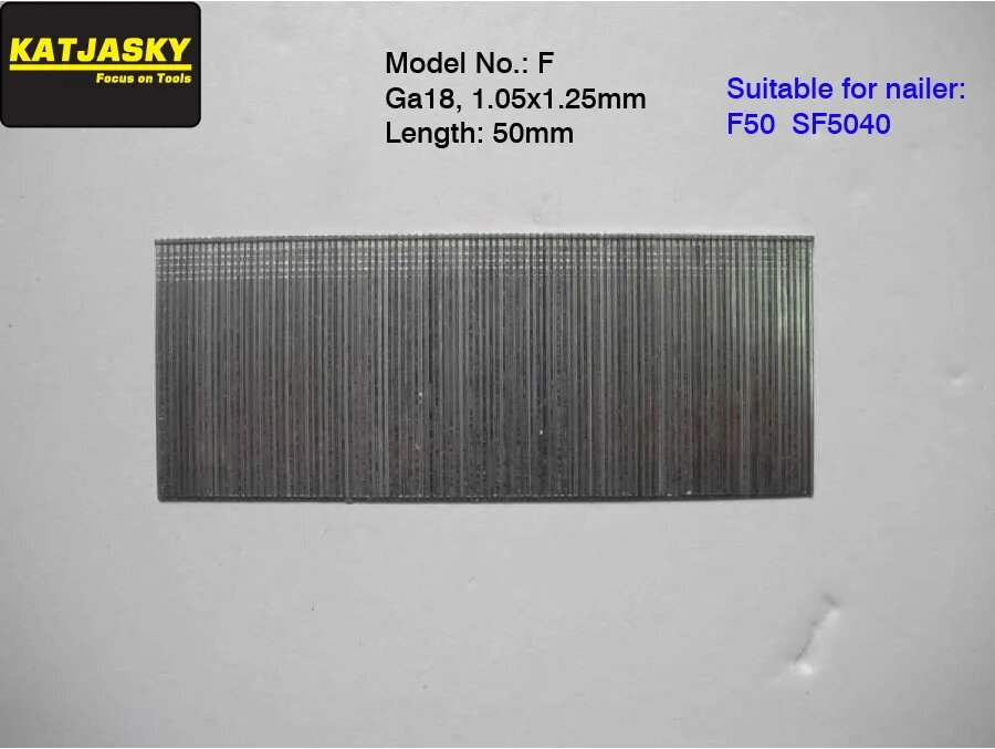 Гвозди KATJASKY 40/50 мм для пневматического гвоздезабивателя 2000 шт. 40MM