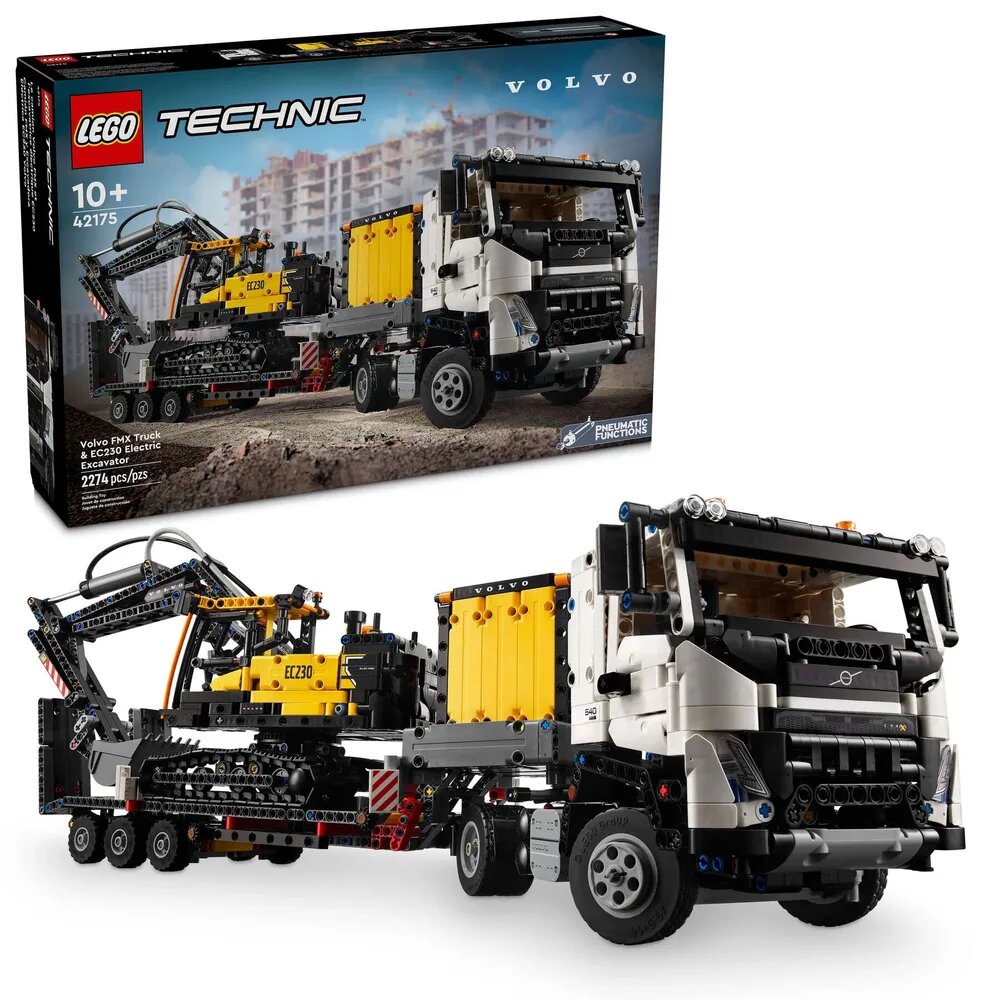 Конструктор LEGO Technic 42175 Volvo FMX Truck & EC230 Electric Excavat, 2274 дет.