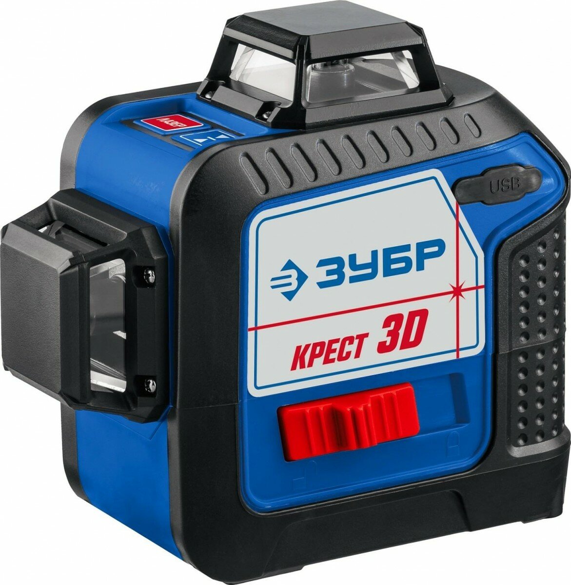 Лазерный нивелир ЗУБР профессионал крест 3D, 20-70 м
