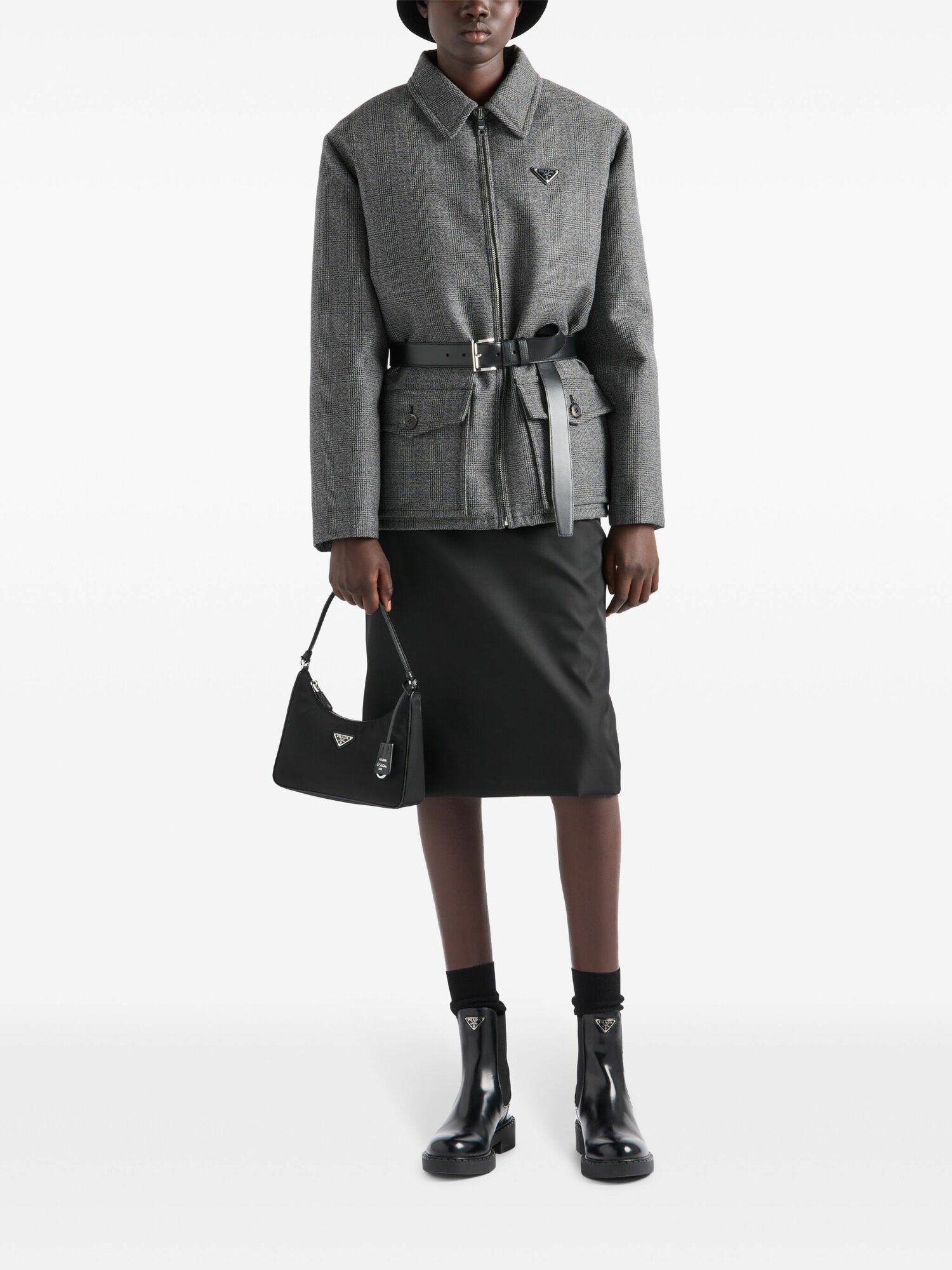 Сумка Prada Re-Edition, черный/черный — фото 1