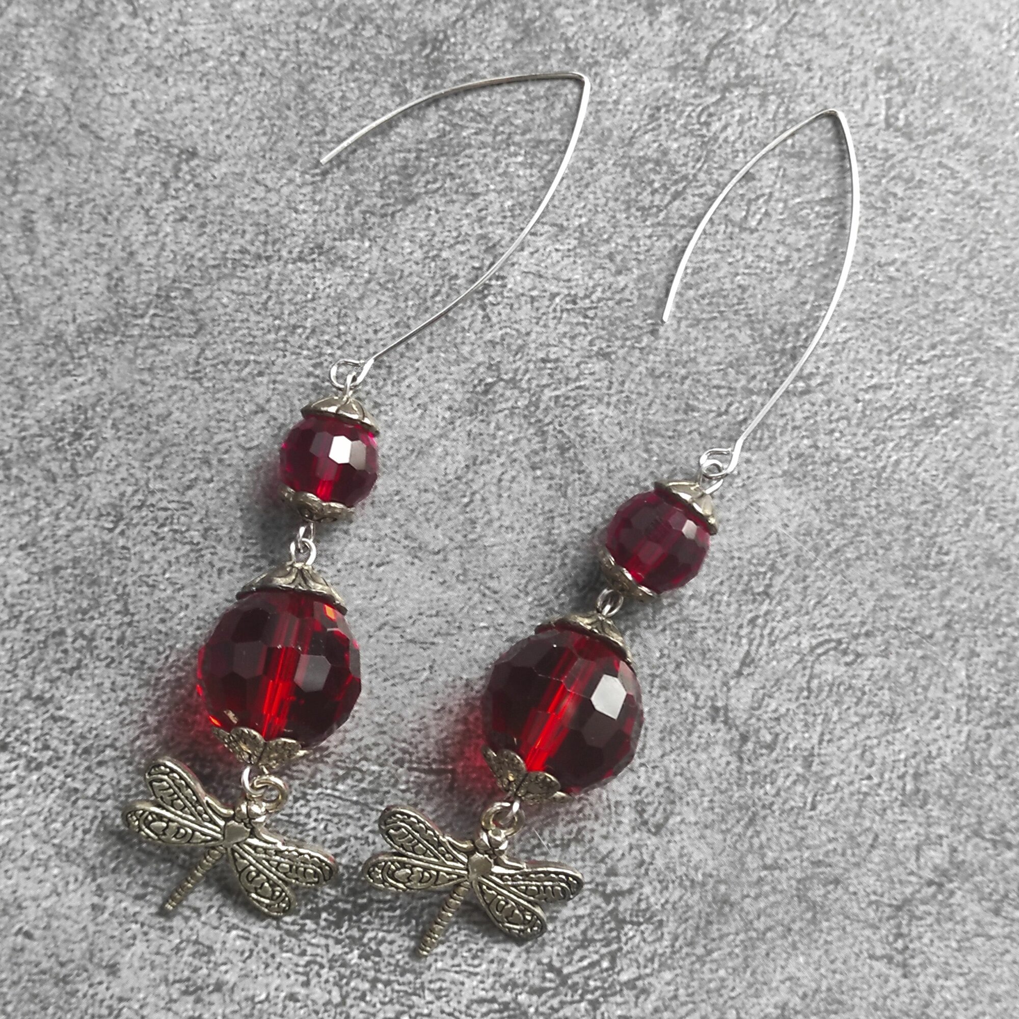 Серьги со стрекозами