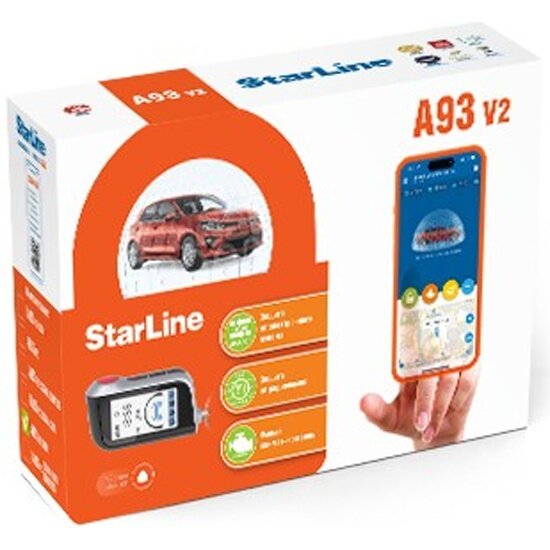 Автосигнализация Starline A93 V2 2CAN+2LIN LTE ECO