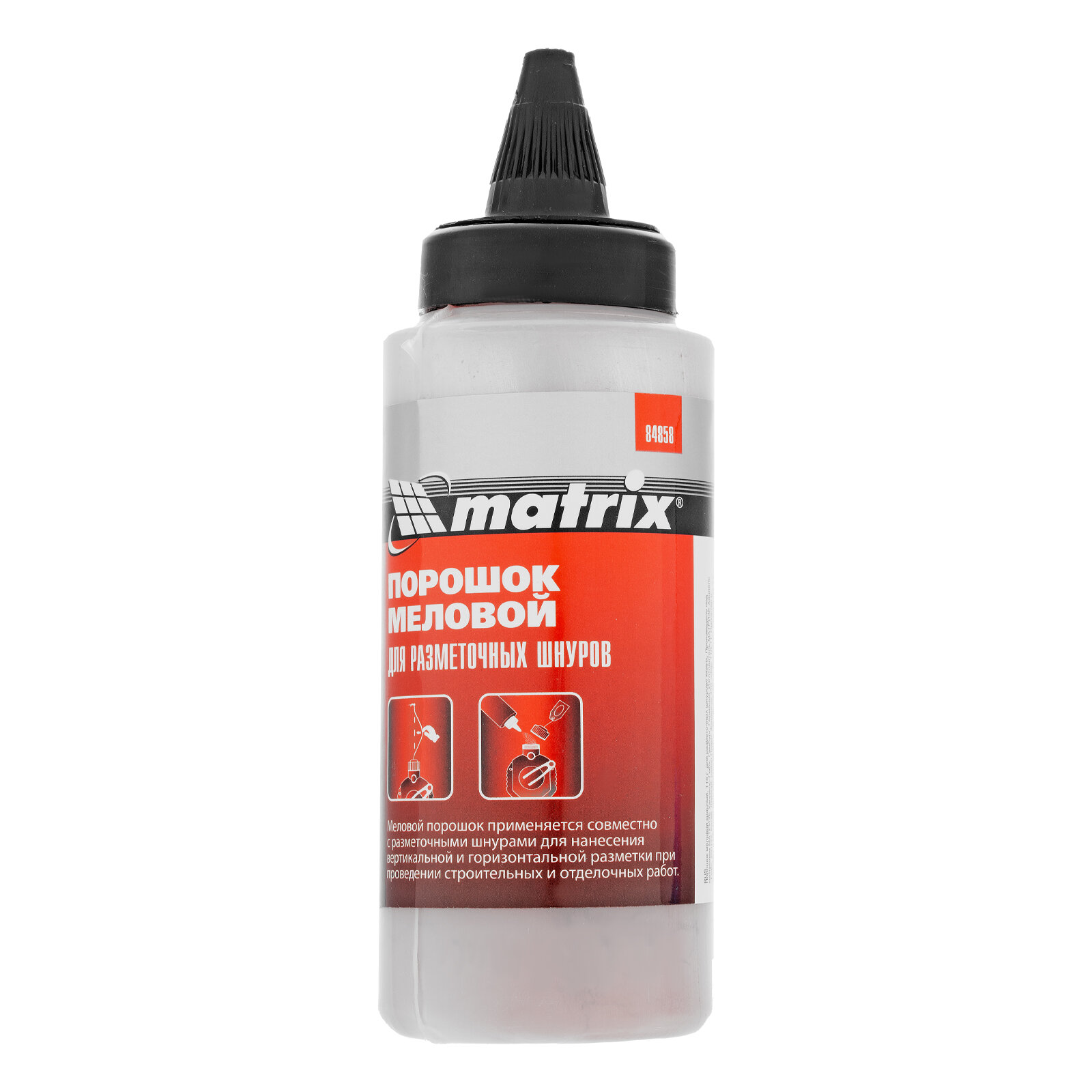 Порошок меловой красный Matrix 115 г, для разметочных шнуров 84858