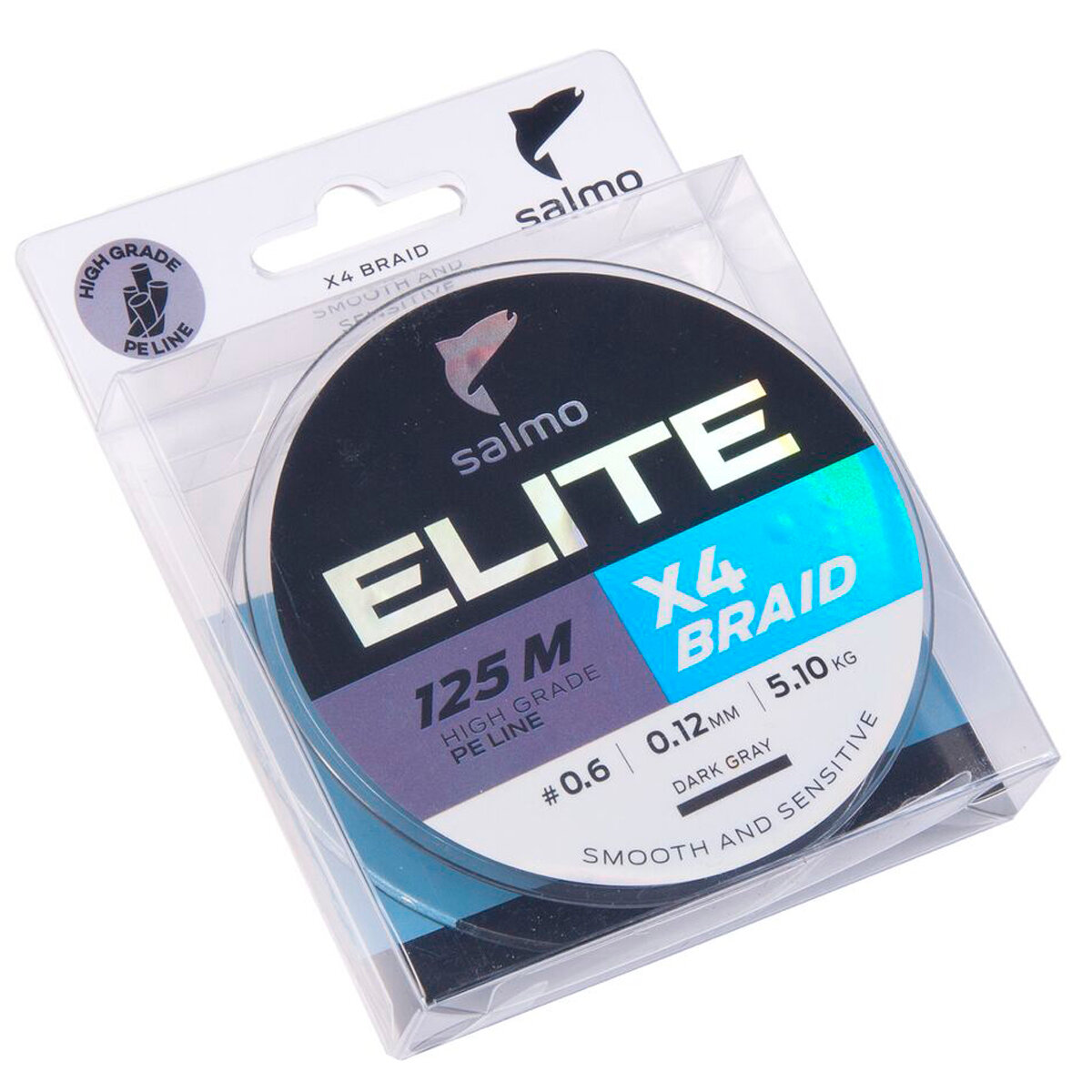 Леска плетёная Salmo Elite х4 BRAID Dark Gray 125/012