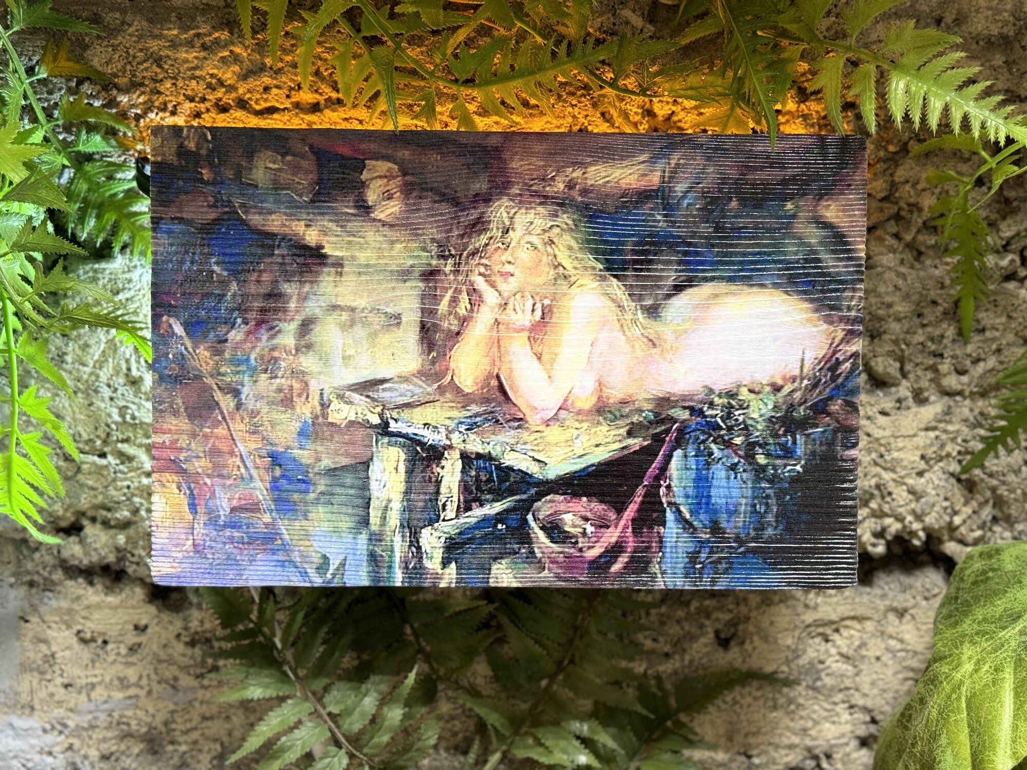 Табличка для бани - Замечталась в бане 20х30см