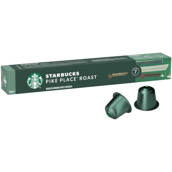 Кофе в капсулах Starbucks для кофемашин Nespresso Pike Place Roast 10 шт.