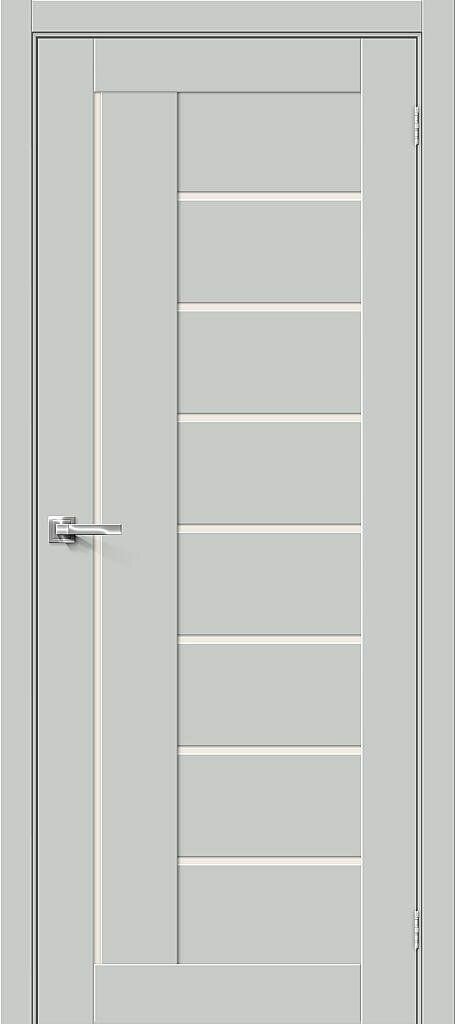 Дверь межкомнатная (полотно) (ПЭТ Bravo X) Браво-29 Grey Silk 200*60