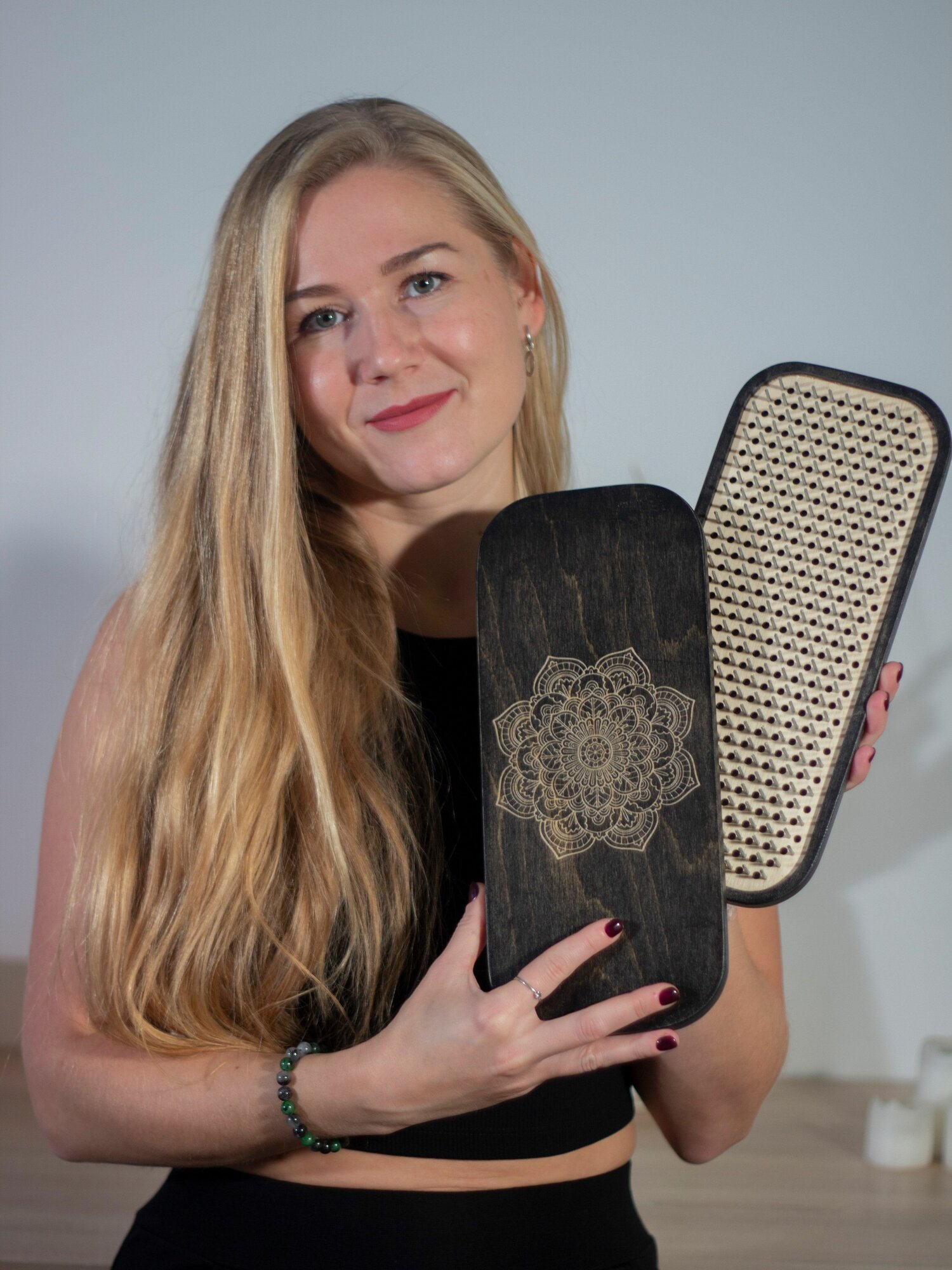 Доска Садху Craft Board с гвоздями, складная с ответными отверстиями, шаг 10мм, Мандала