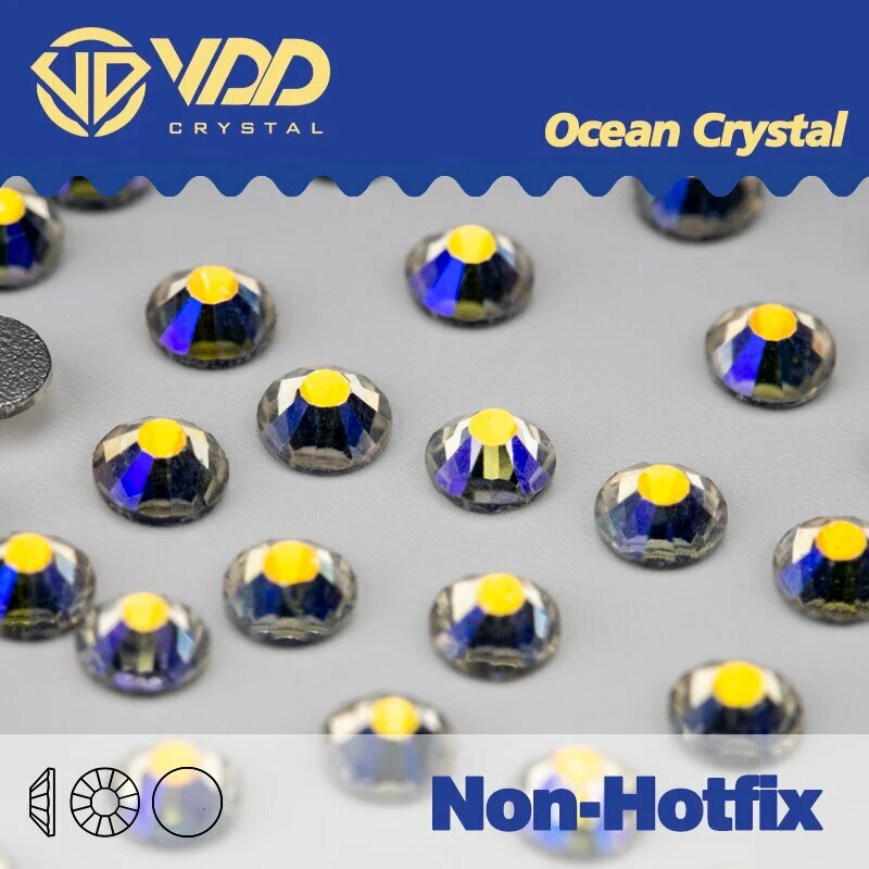 Стразы VDD Ocean Crystal SS16, 1440 шт, Синий 061 Moon Shadow