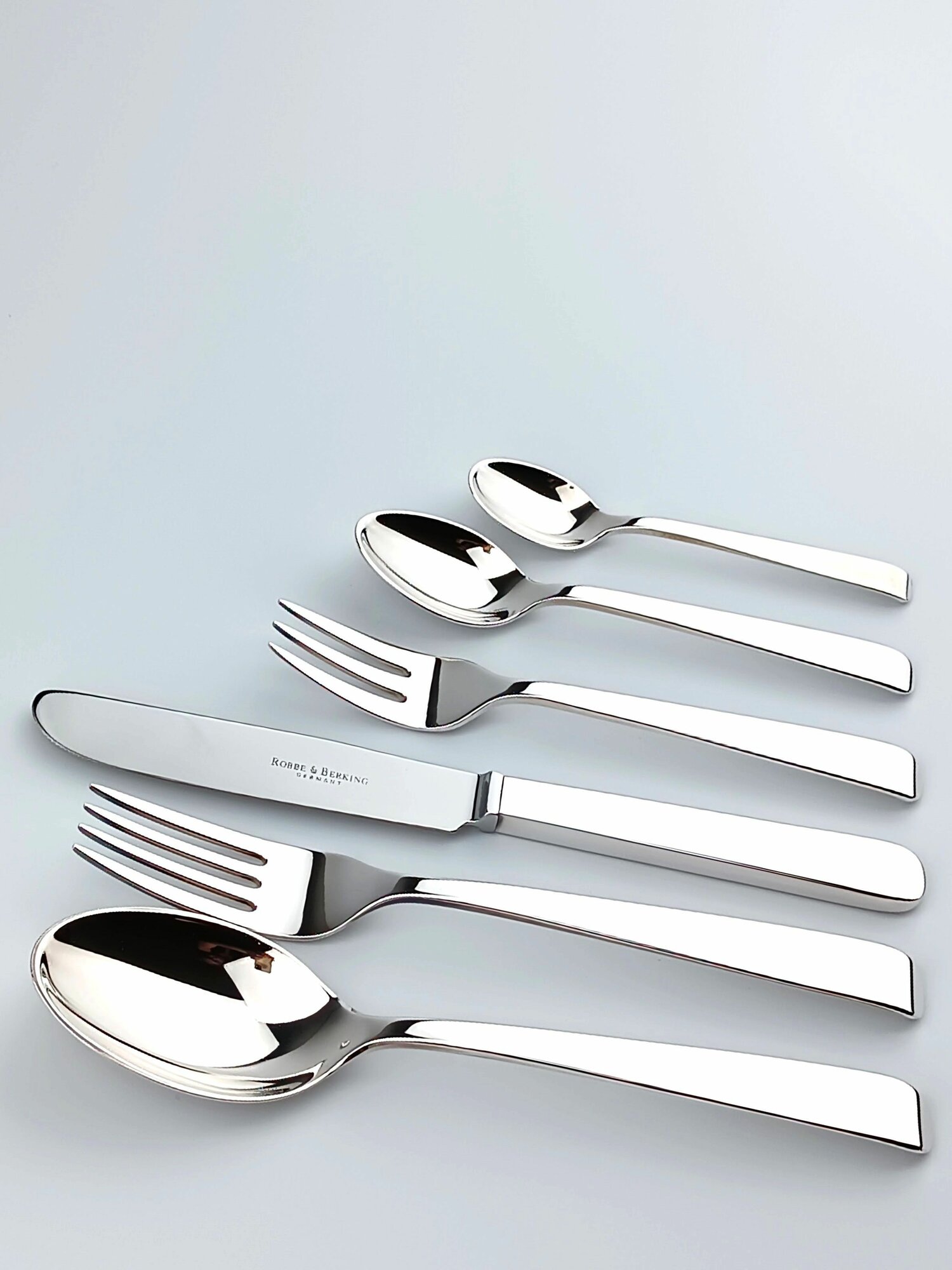 Набор столовых приборов ALTA Robbe & Berking, Германия, на 1 персону, 6 предметов, посеребрение