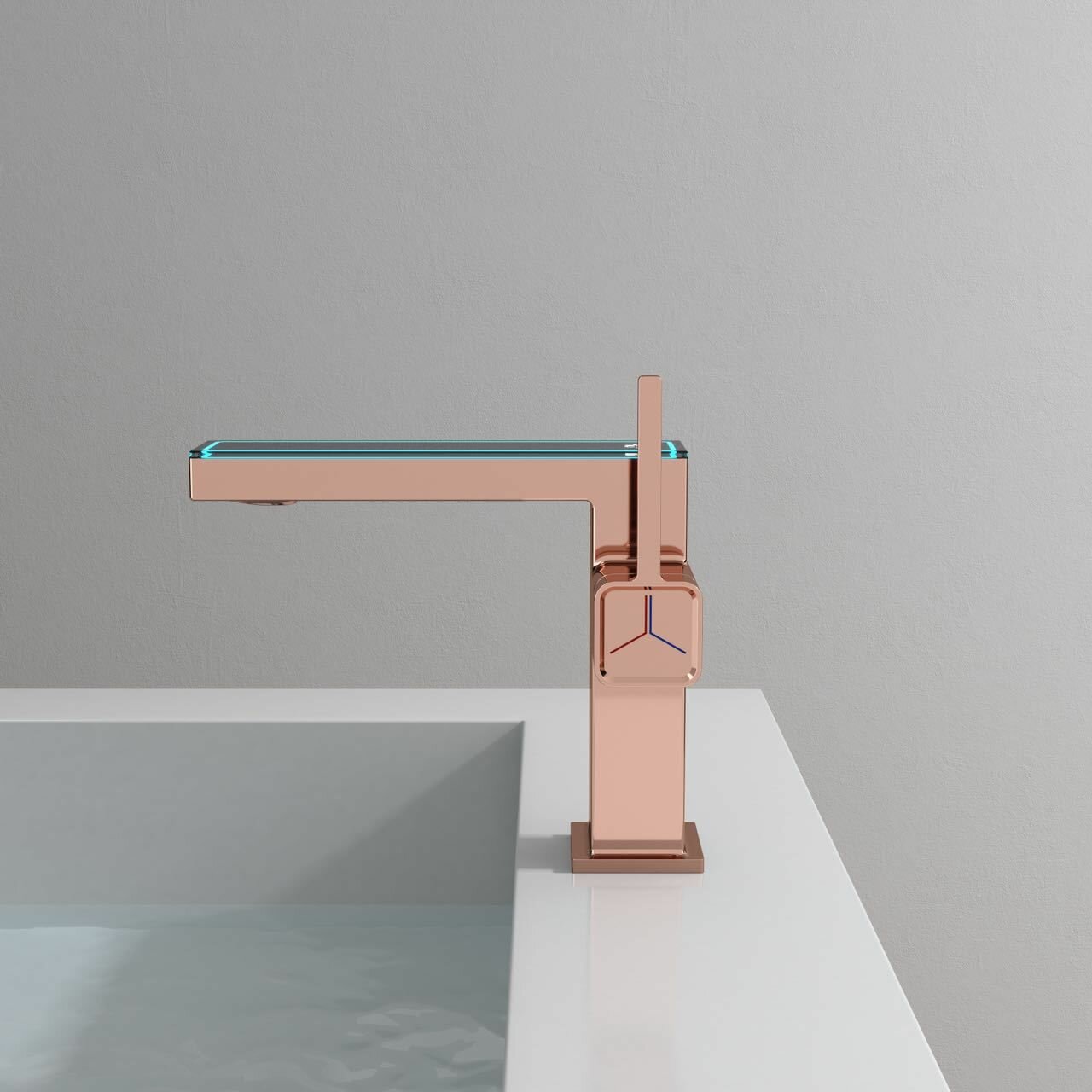 Кран для раковины с цифровым дисплеем Waterfall Смеситель для раковины с холодной и горячей водой в ванной комнате