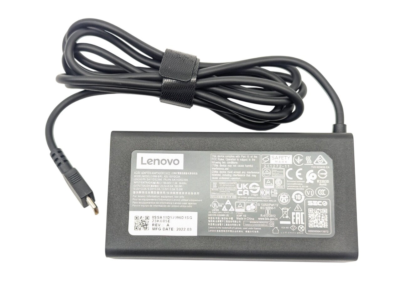 Блок питания для ноутбука Lenovo IdeaPad 5 14ABA7, 14IAL7, 15ABA7, 5IAL7, Pro 16ARH7, ThinkBook 14 G4+ [100W TYPE-C]