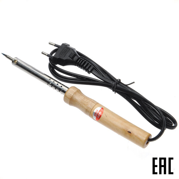 Паяльник 12-0175-4 Proconnect электрический 40Вт 220В с деревянной ручкой (2 шт. в комплекте)