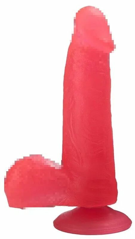 LOVETOY (А-Полимер) Фаллоимитатор гель, D: 4.1 см, длина: 16.5 см, розовый