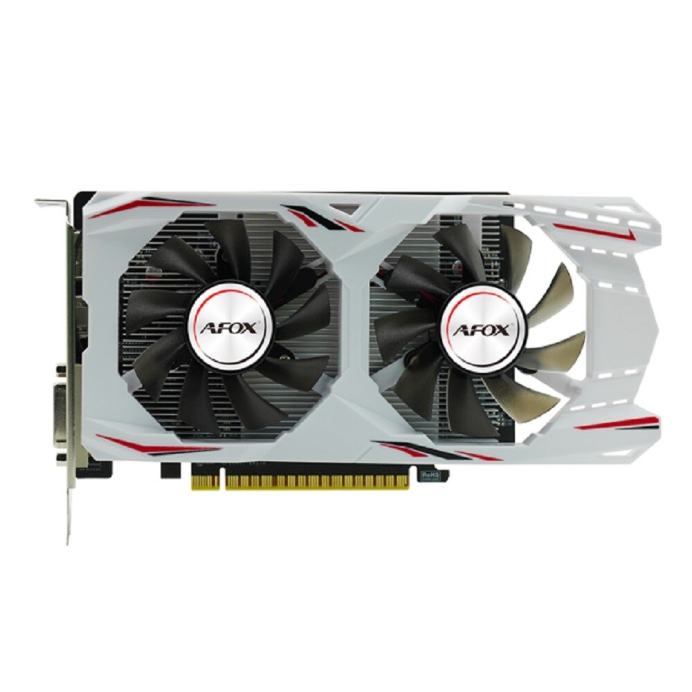 Видеокарта AFOX GTX1050Ti 4GB GAMING GDDR5 128Bit DP/DVI/HDMI ATX Dual Fan (AF1050TI-4096D5H7-V8/H2-V6) RTL