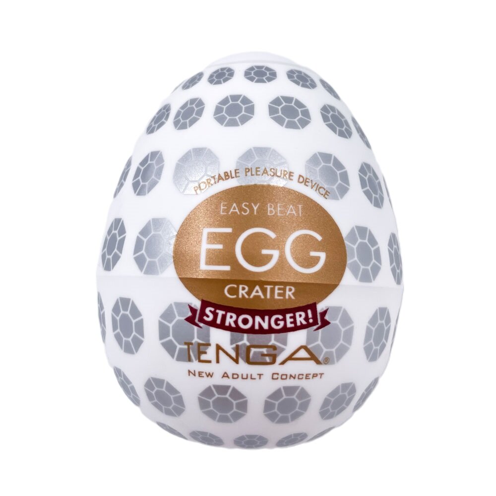 Мастурбатор-яйцо «Tenga Egg Crater» с рельефом в виде разных кратеров