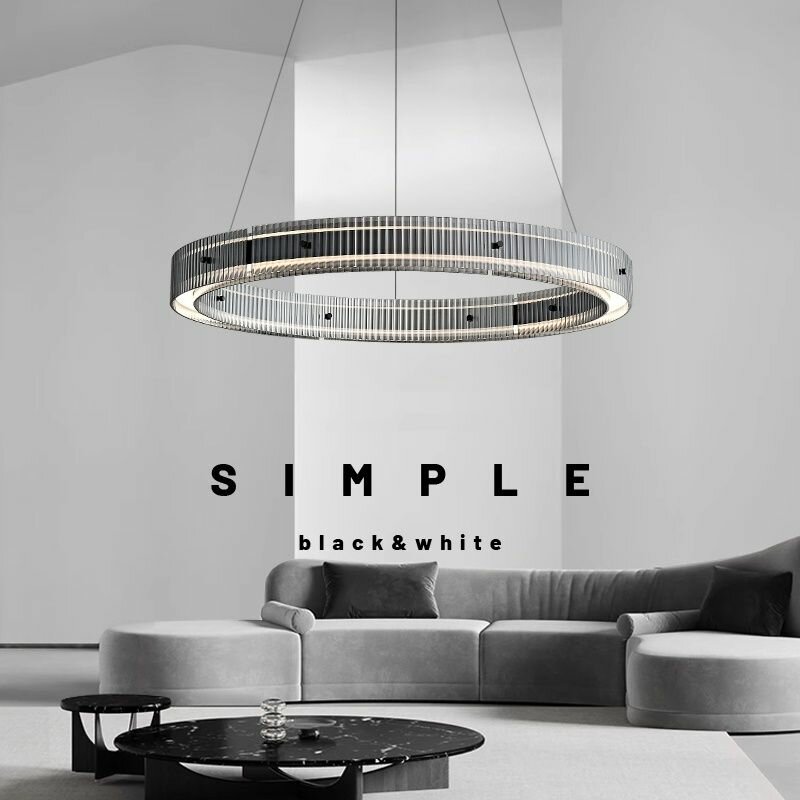 Cassina DD6-1 Современный минималистичный потолочный светильник для кухни/гостиной/спальни и т. д. Матовый черный 600*600MM LED 75W