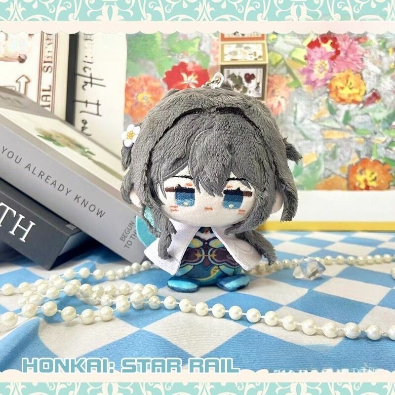 Плюшевая игрушка кулон 10см Жуань Мэй Хонкай: Стар Рэйл / Ruan Mei Honkai: Star Rail аниме мягкая игрушка кулон