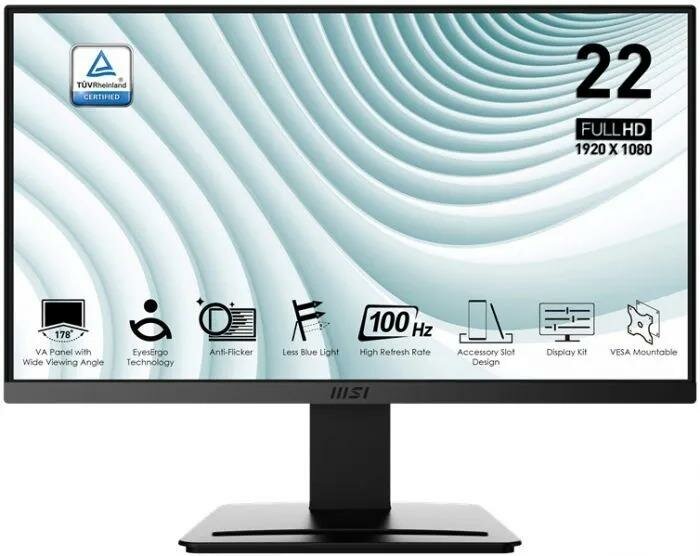 Монитор MSI PRO 21,5" MP223 E2, черный (9S6-3PB9CH-026)