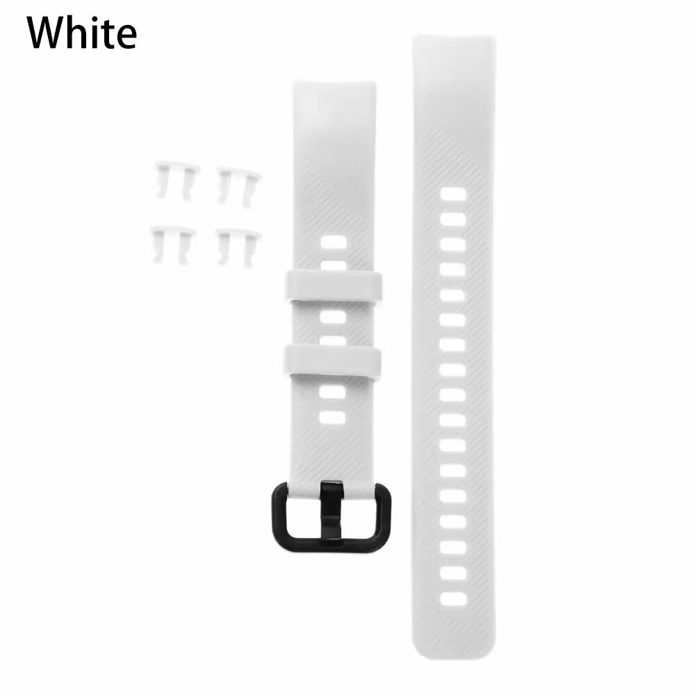 Белый силиконовый ремешок для Huawei Honor Band 4/5