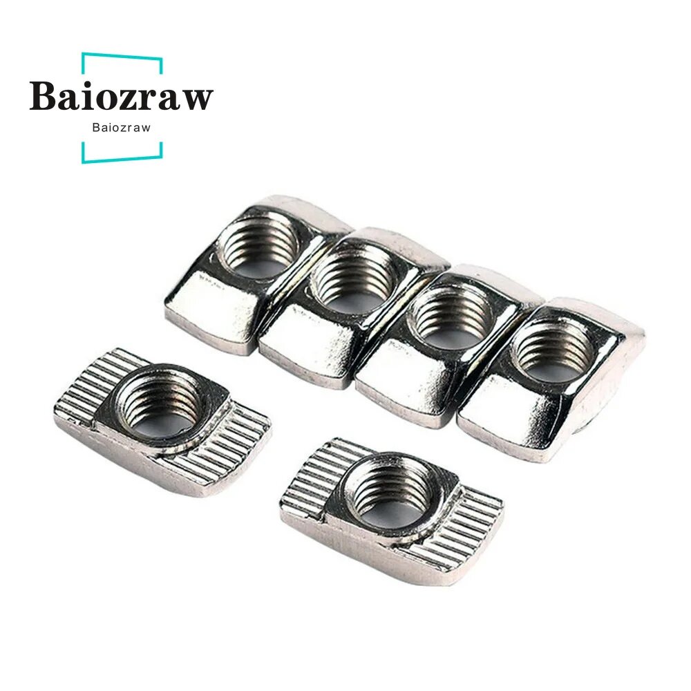 20 ЕС серия M3 m4 m5 никелированная Т-образная гайка крепежная гайка для алюминиевого профиля экструзии 2020 серия пазов Т-образный слот