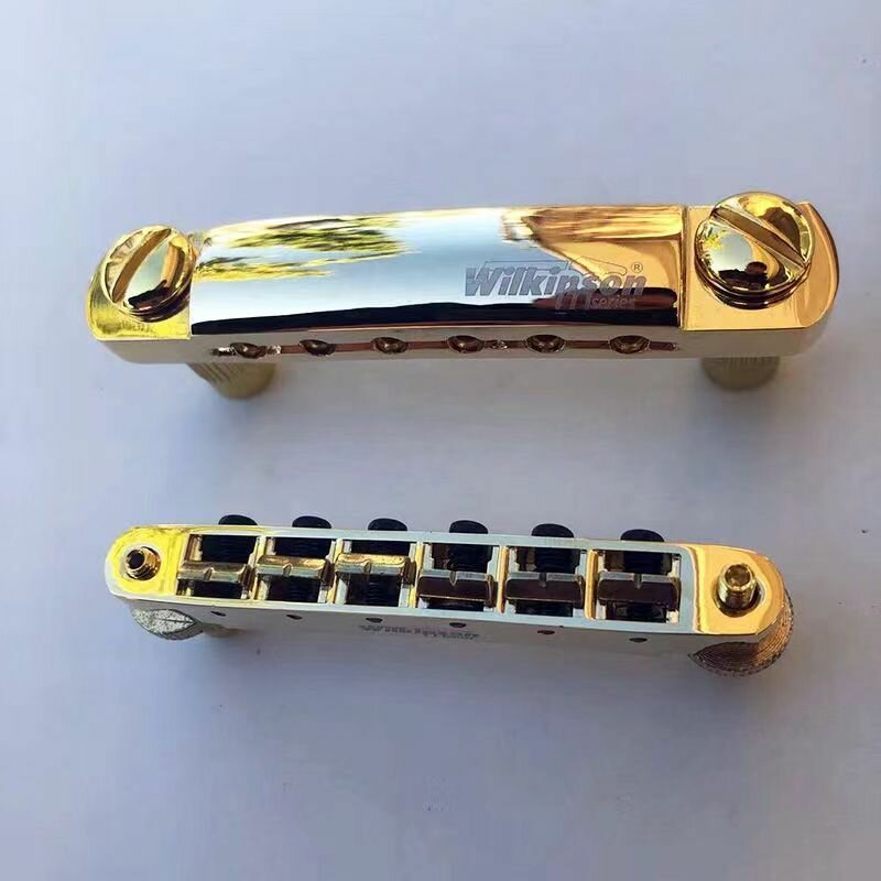 Бридж Wilkinson Genuine Stainless Steel Gold Plated BridgeGibson LP SG Electric Guitar Bridge
