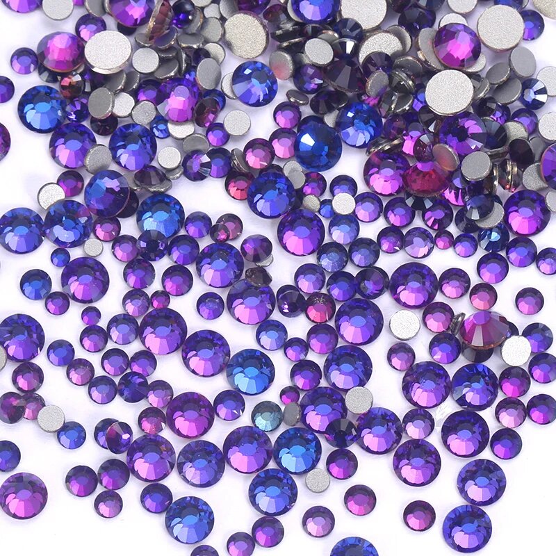 Стразы хрустальные фиолетовые Purple velvet 1440 шт