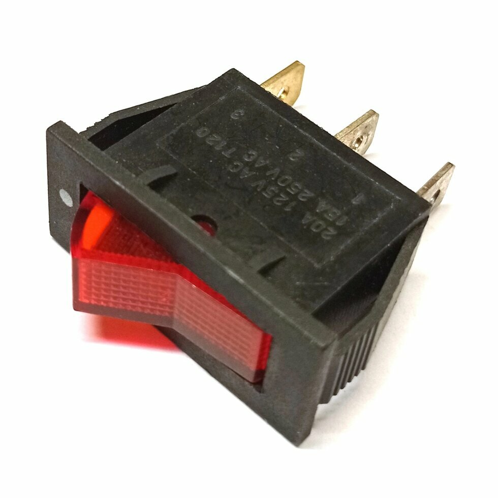 Выключатель стабилизатора напряжения Калибр СТБН-500/1000 кнопка T120 15А 250В клавишный рокерный