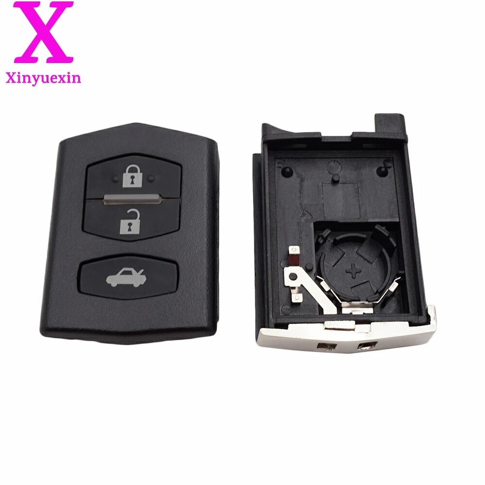 Корпус ключа для Mazda 3 5 6 M6 Rx8 Mx5, 3 кнопки