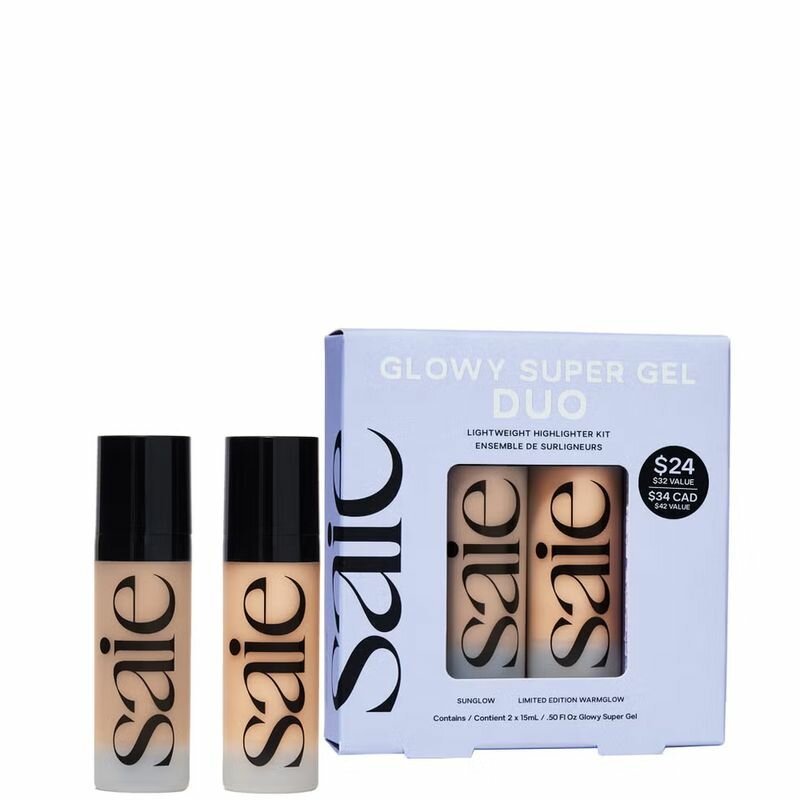Saie Набор хайлайтеров Mini Glowy Super Gel Duo, 2x15мл