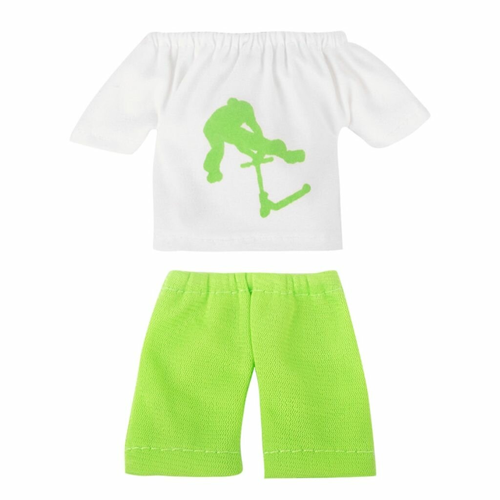 Мини-самокат для пальцев с одеждой и скейтбордом